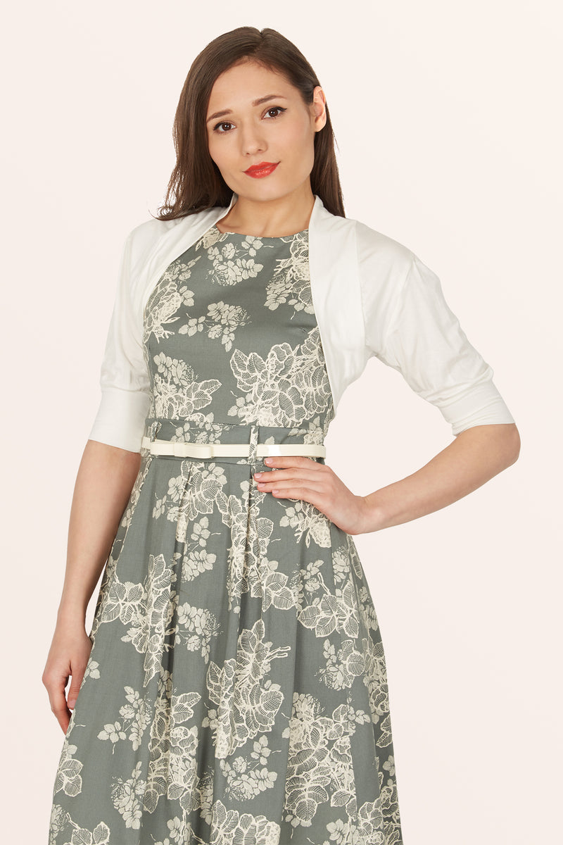 Half Sleeve Shrug - Ivory – BlackButterfly