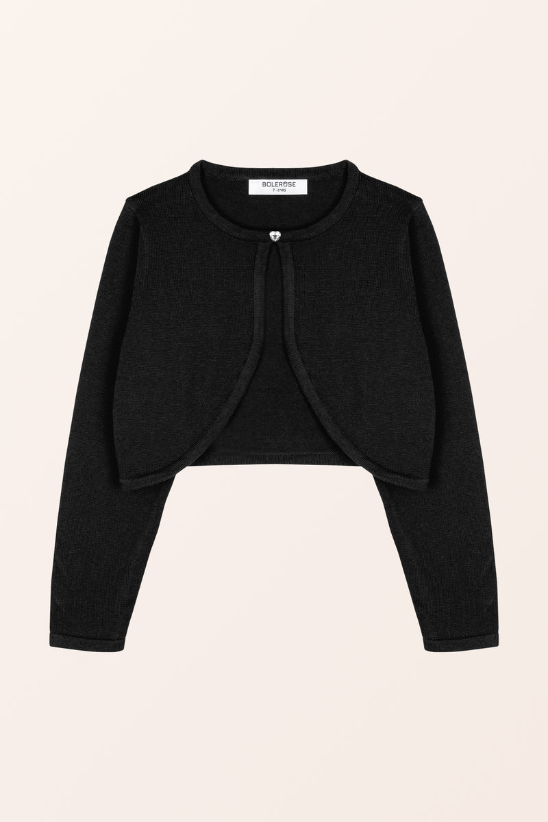Comfy Long Sleeve Girls Cardigan - Black – BlackButterfly